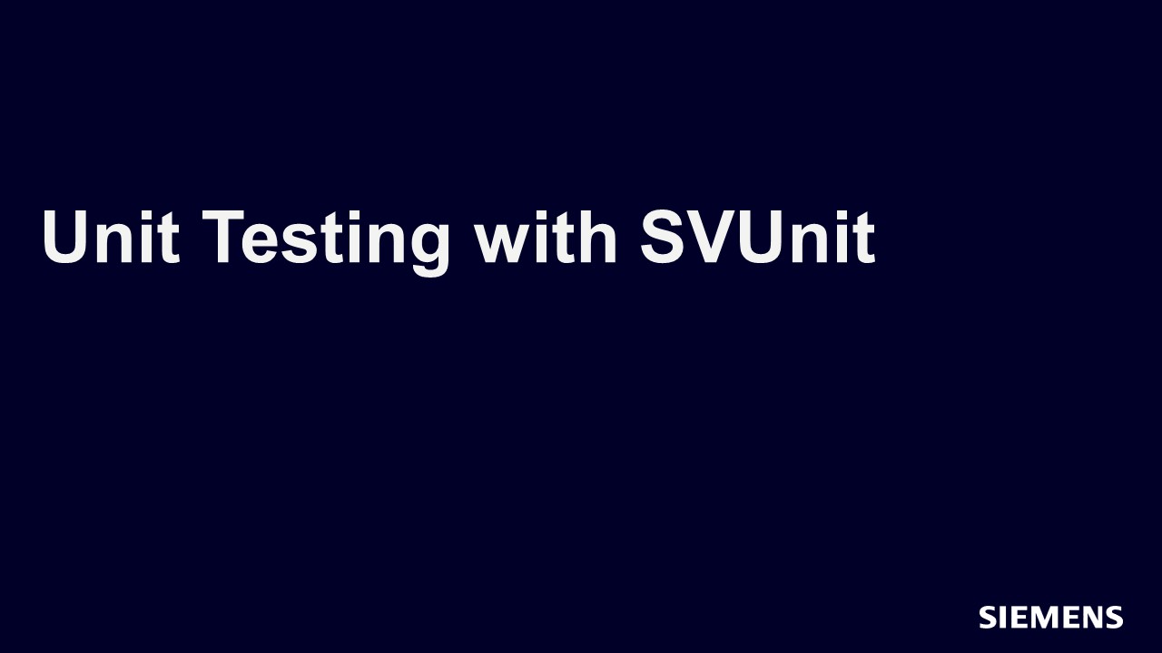An Introduction To Unit Testing With Svunit Track 