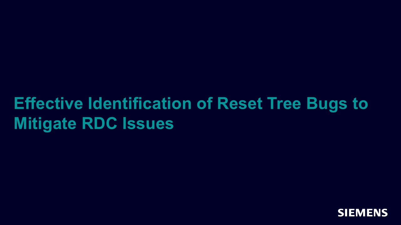 Effective Identification of Reset Tree Bugs to Mitigate RDC Issues