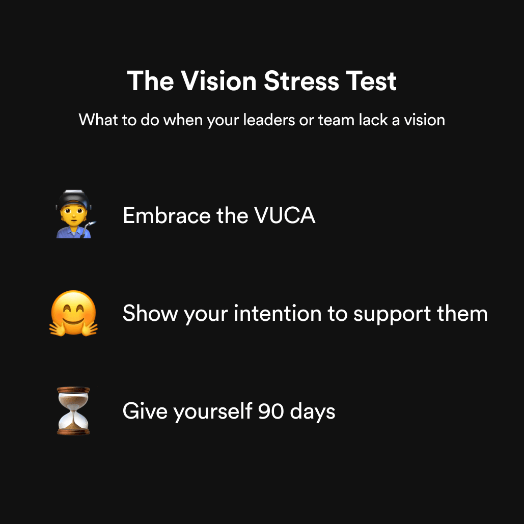 The Vision Stress Test | Bunch Leadership Coach