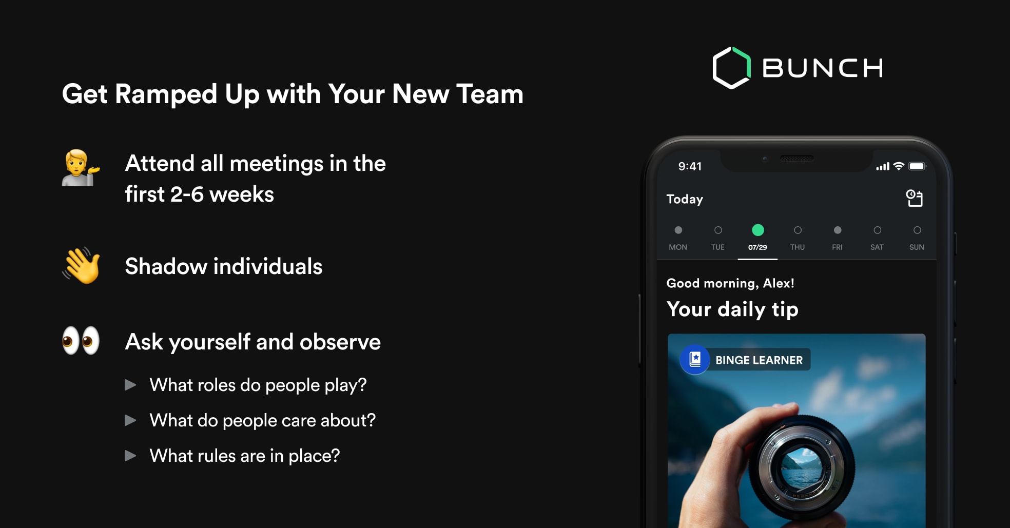 Get Ramped Up with Your New Team | Bunch Leadership Coach