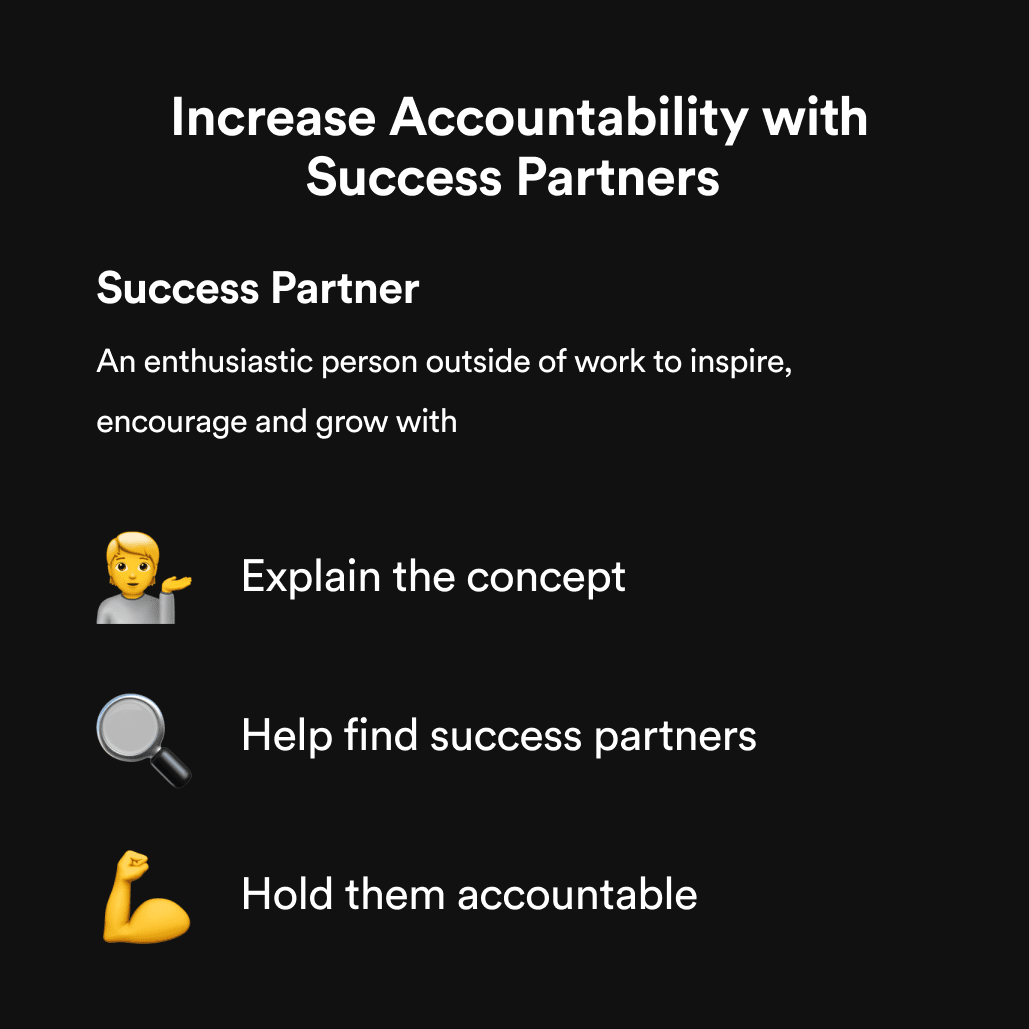 Increase Accountability with Success Partners | Bunch Leadership Coach