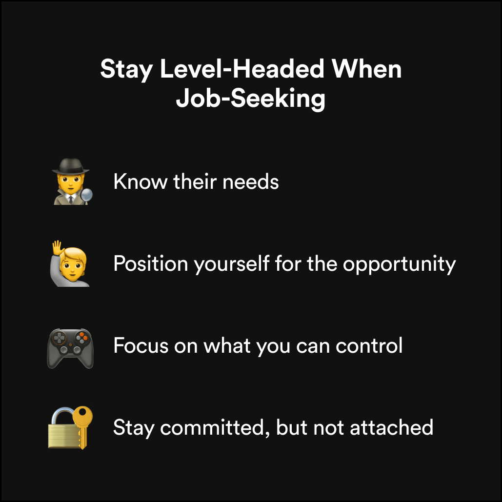 Stay Level-Headed When Job-Seeking | Bunch Leadership Coach