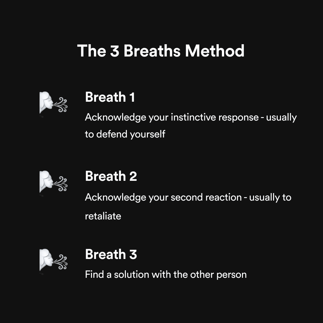 3 Breaths to Avoid Defensiveness | Bunch Leadership Coach