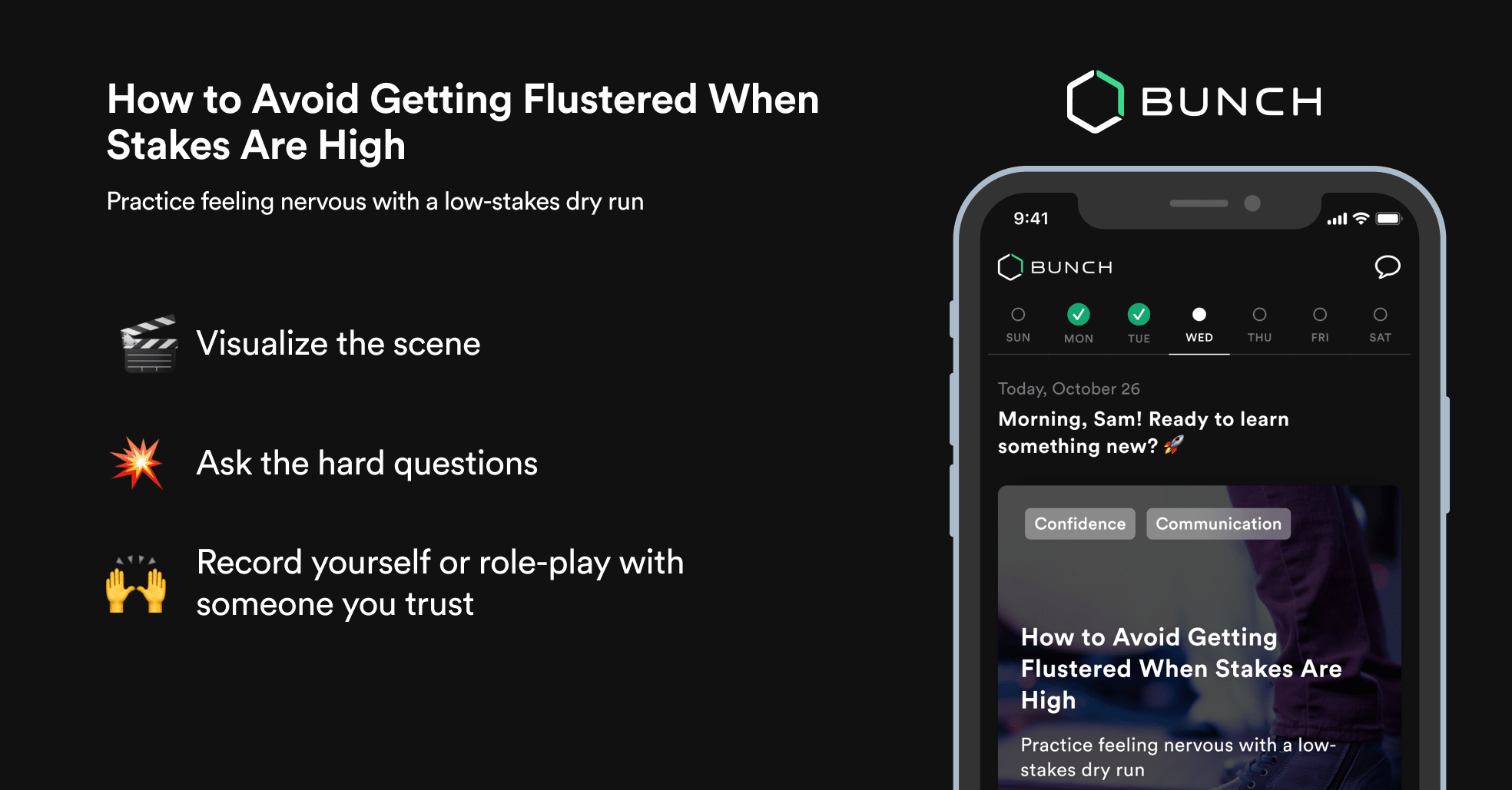 How to Avoid Getting Flustered When Stakes Are High | Bunch Leadership ...
