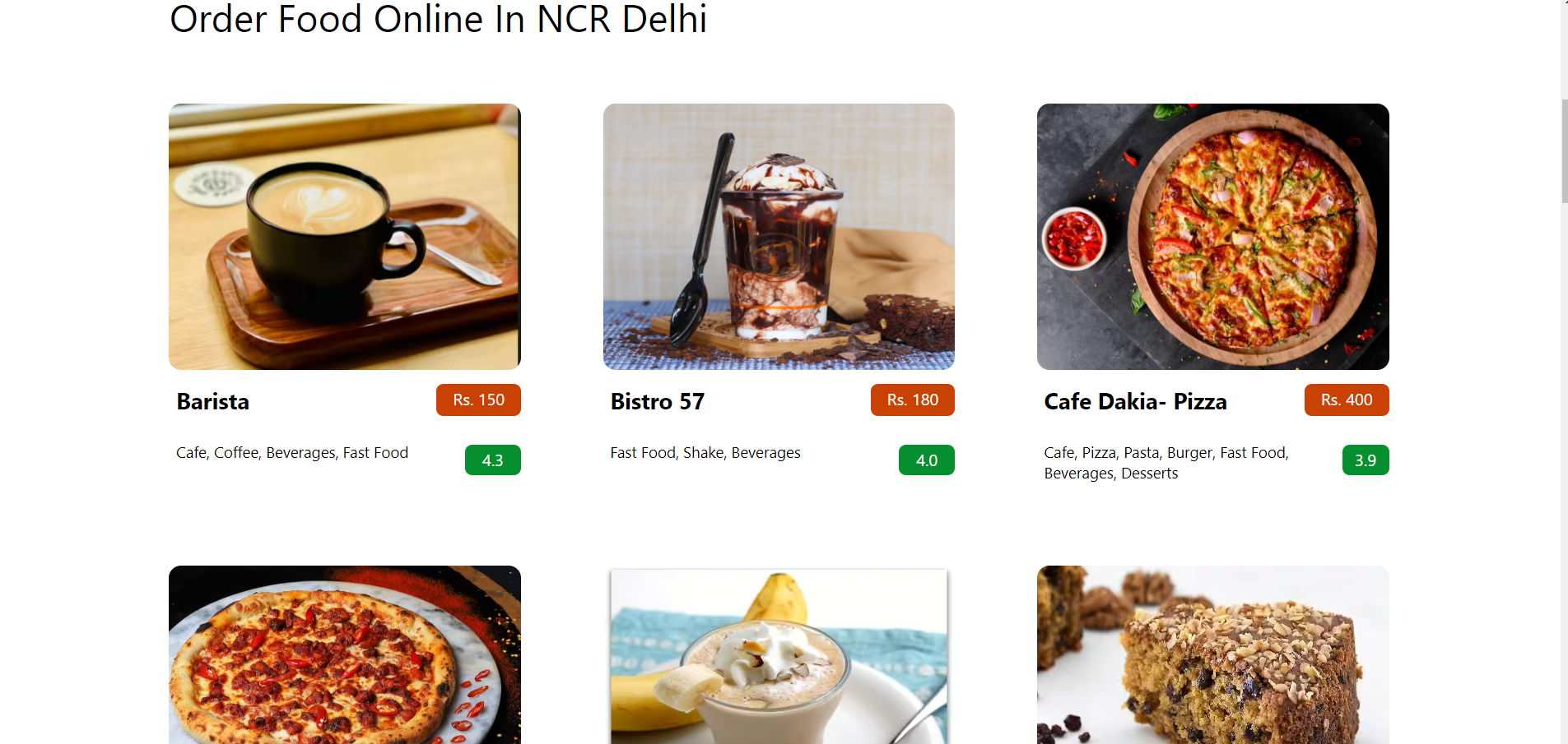 Github Gitesh152zomato Clone Frontend A Food Delivery App Developed Using Reactjs And Api