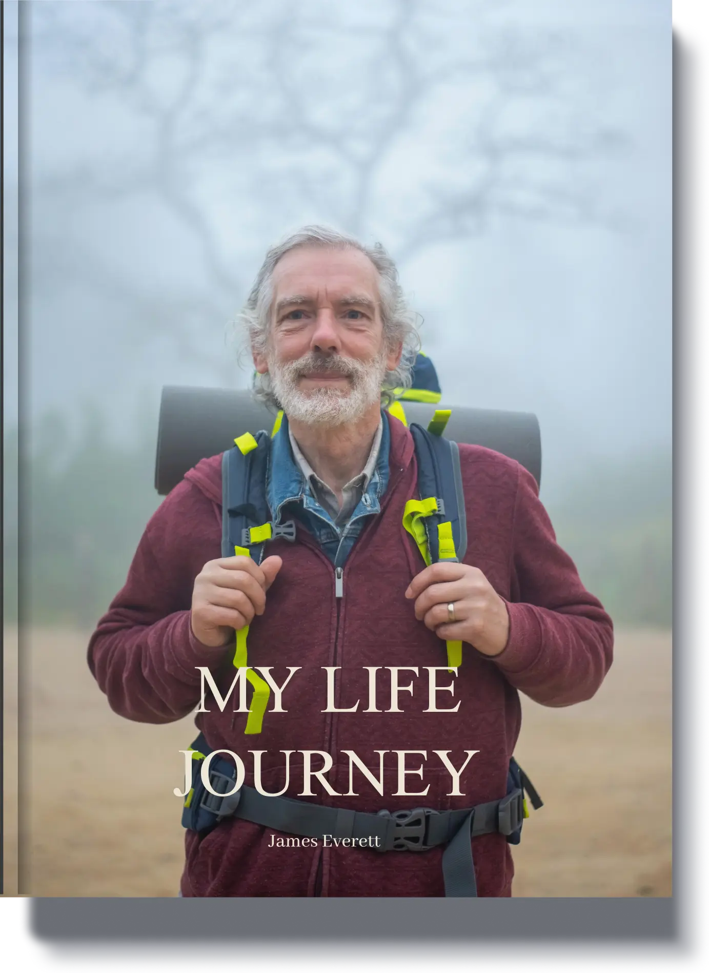 My Life Journey - a memoir book cover for adventurous grandparents