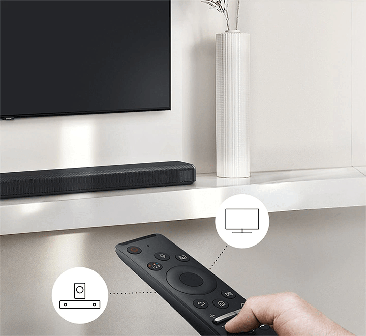 Samsung HW-Q70T/XY 330W 3.1.2 Channel Soundbar Dolby Atmos + Subwoofer