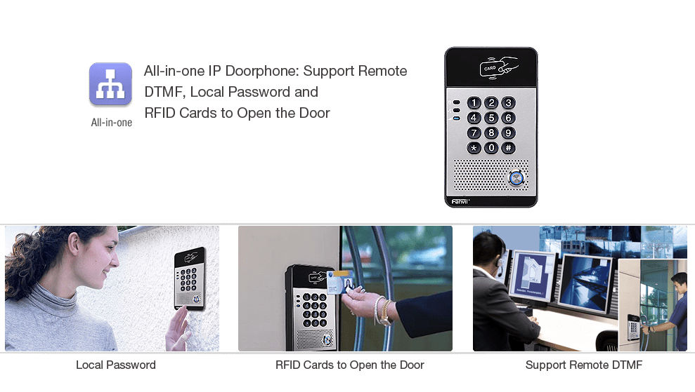Fanvil i20S Indoor Audio Door Phone RFID + PIN Access Control