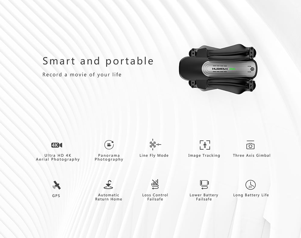 Hubsan Zino Drone GPS 5G WiFi 4K UHD Camera 3-Axis Gimbal Quadcopter