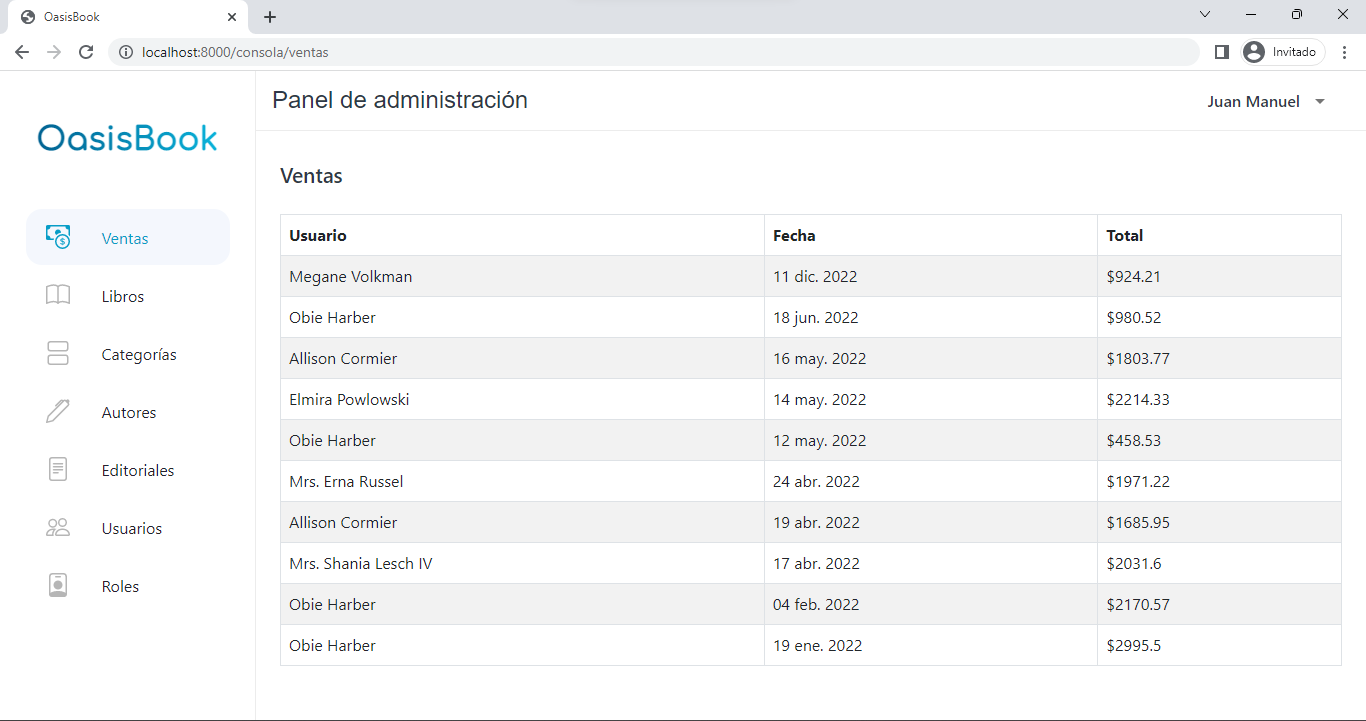 GitHub - JuanMGD/OasisBook: Book online store with administration panel developed with React and ...