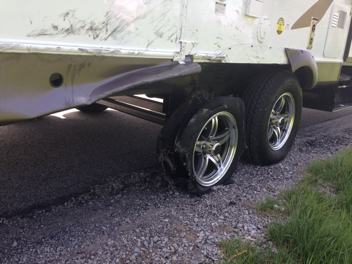 Common Problems with Travel Trailers: Tire Blowout | SuperSprings ...