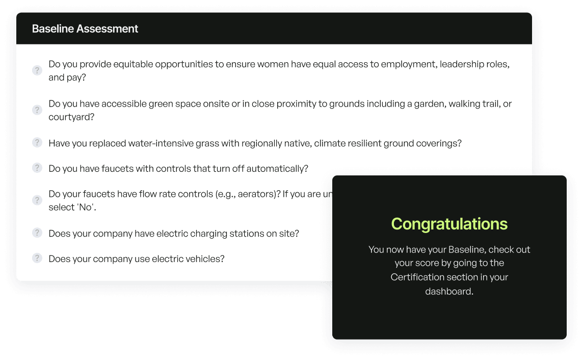 Sustainability Software & Certification | Green Business Benchmark°