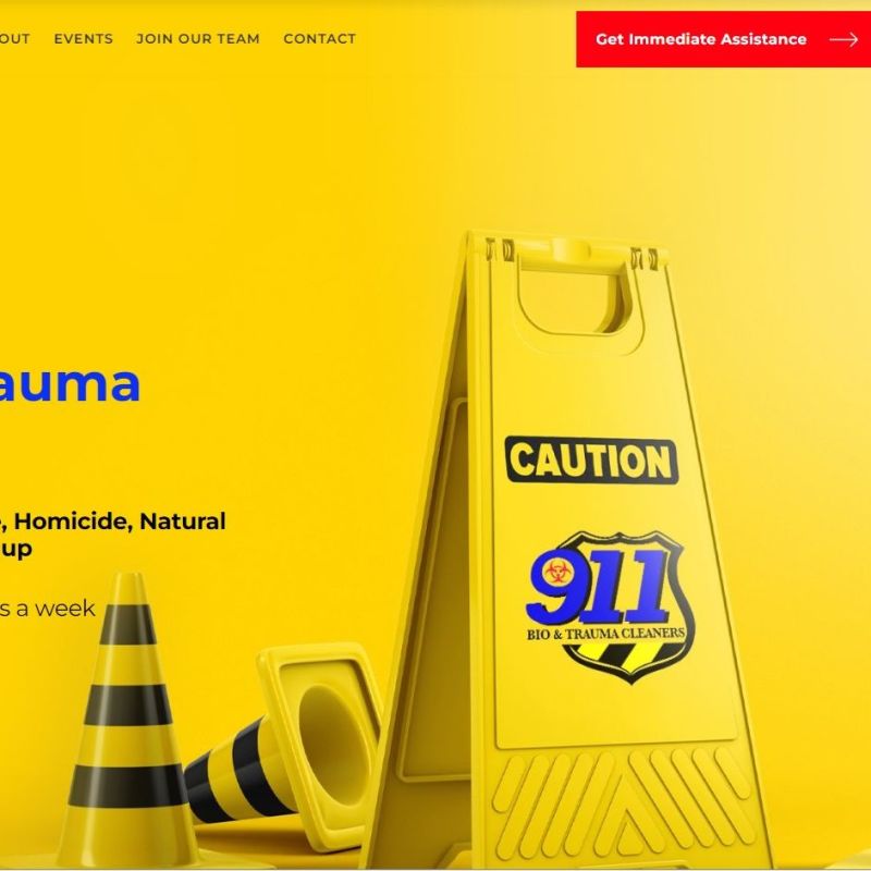 911 Bio & Trauma Cleaners | DIBIZ Digital Business Cards