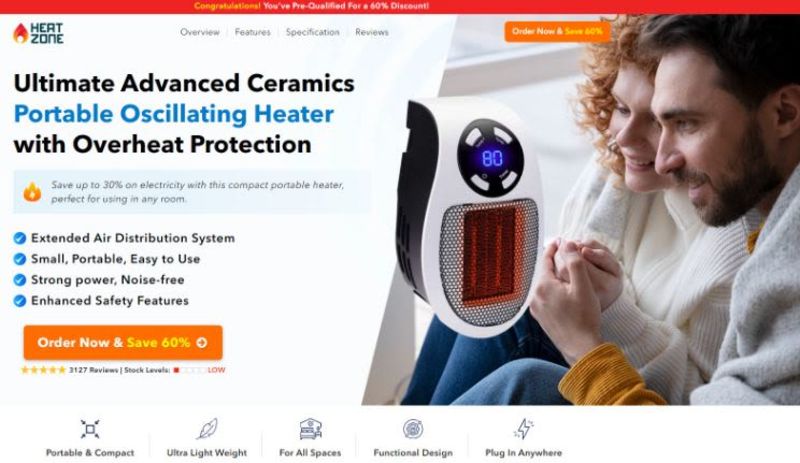 Heat Zone Portable Heater 55% Off Ingredients, Discount Price & Where ...