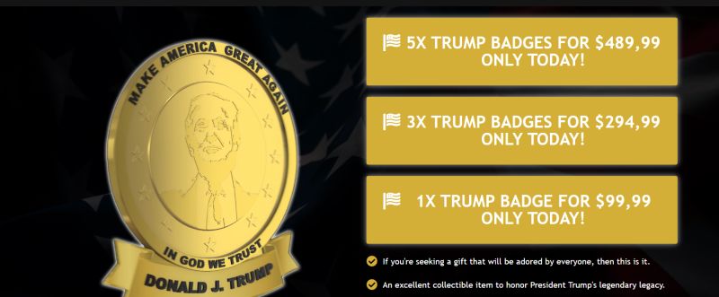 Trump Badge | DIBIZ Digital Business Cards