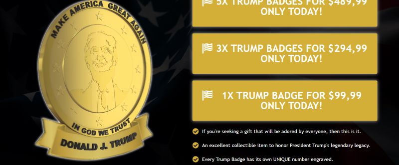 Trump Badge | DIBIZ Digital Business Cards