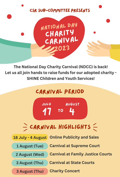 Donate to National Day Charity Carnival (NDCC) By SG Courts for SHINE