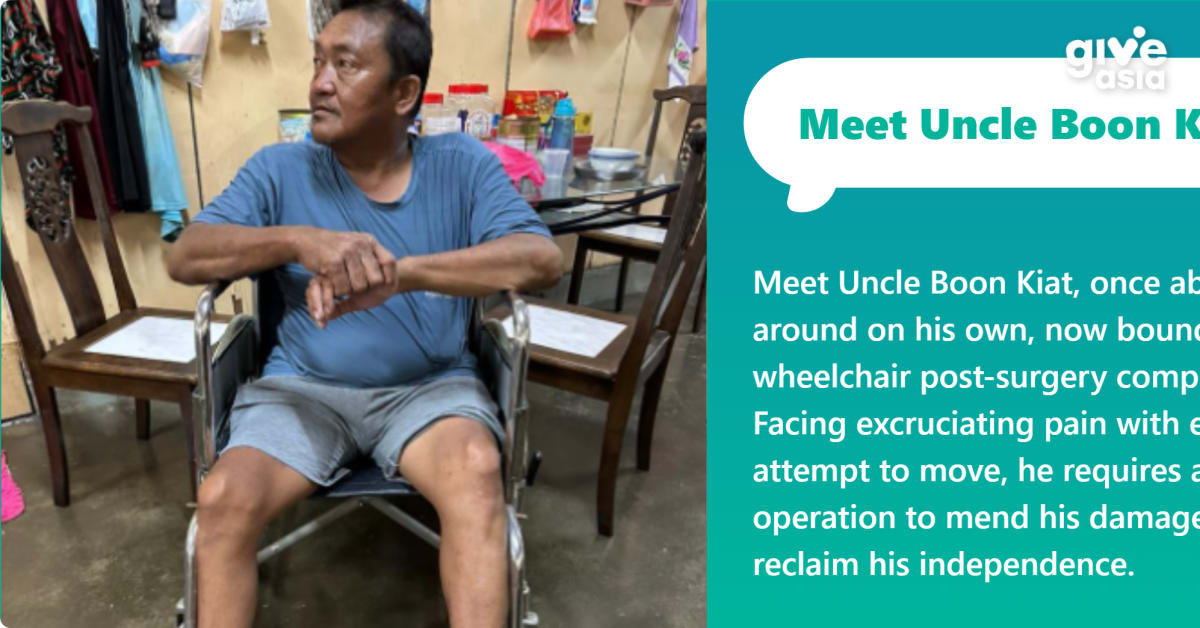 'Please help Uncle Boon Kiat with his leg surgery'