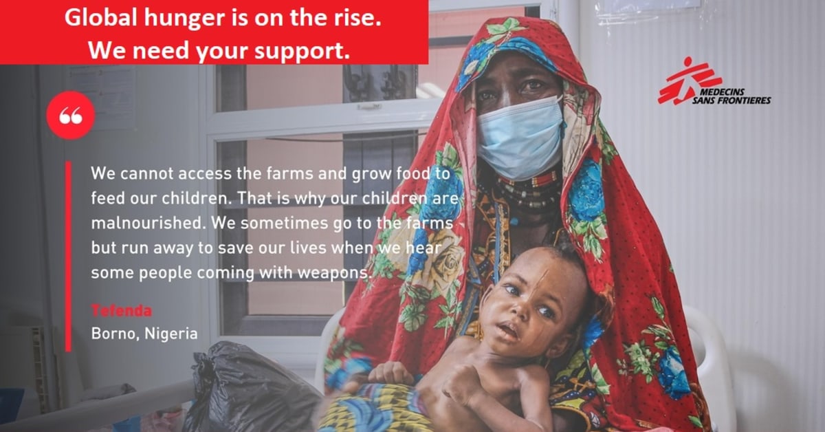 Support MSF to treat malnourished children