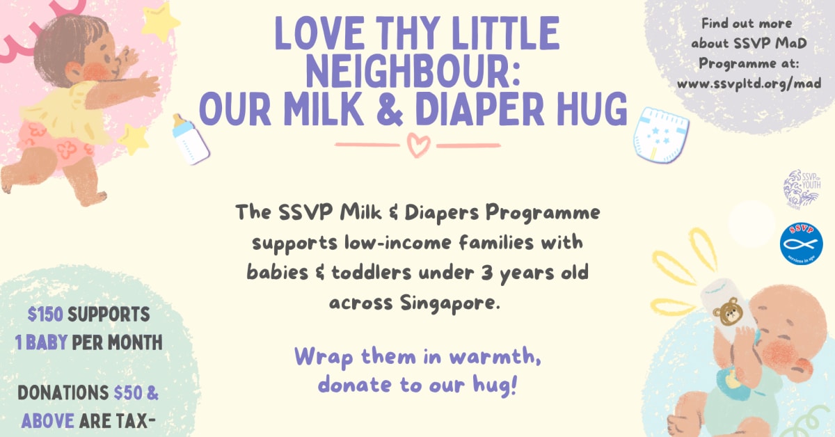 Love Thy Little Neighbour: Our Milk & Diaper Hug