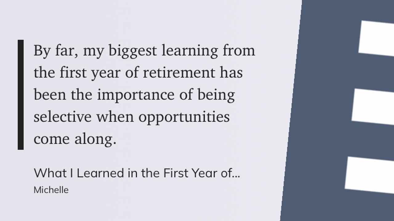 How One Wrong Yes in Retirement Taught Me a Bigger Lesson - Retirement ...