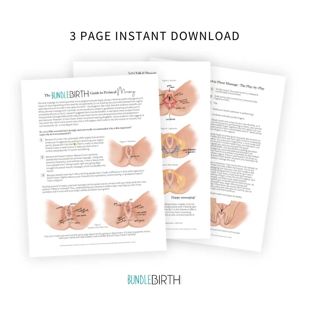 Perineal Massage Guide | Bundle Birth