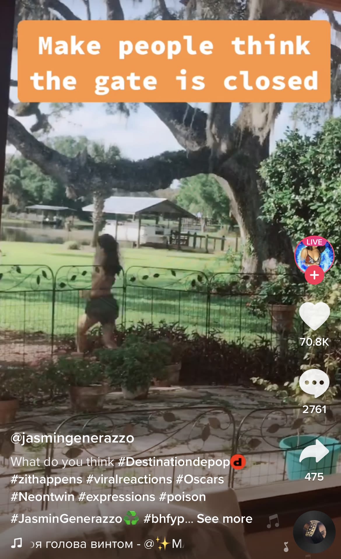 How are people running through closed gates on TikTok? - Snap Font