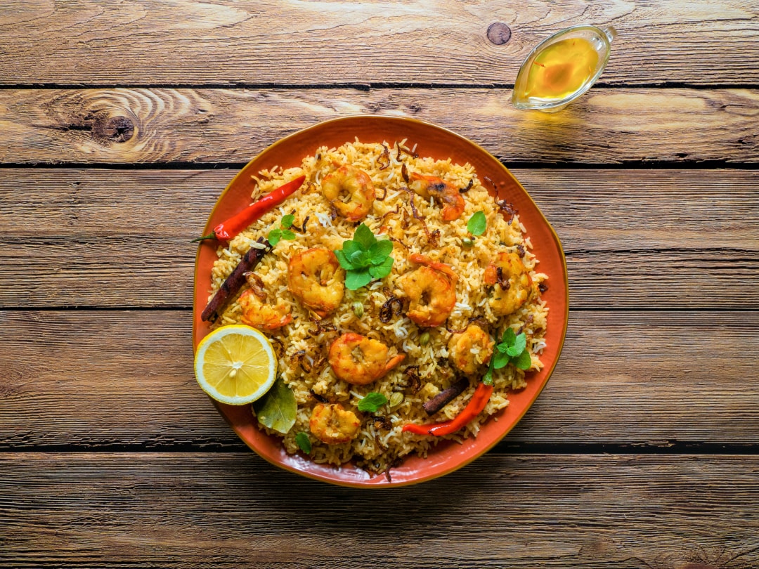 Prawn biryani recipe