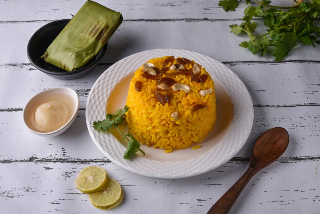 Basanti pulao recipe