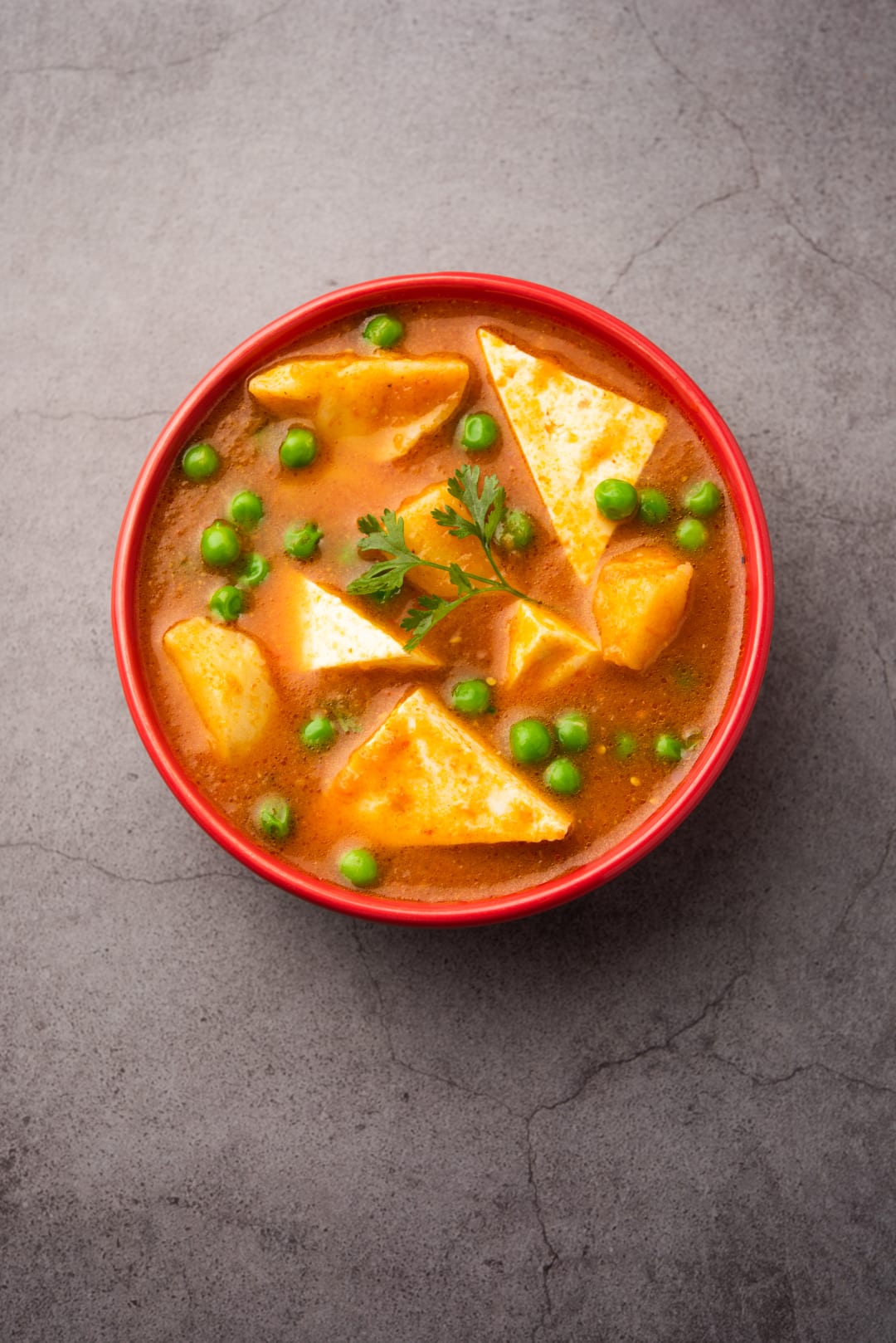 Aloo Matar Paneer Curry recipe