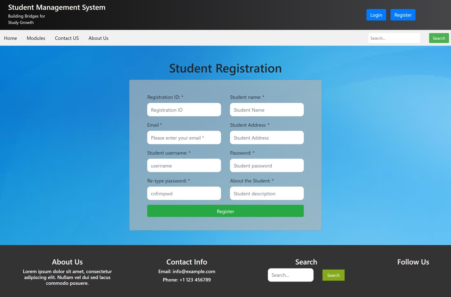 Github - Kamindu99 Student-management-system: A Student Management