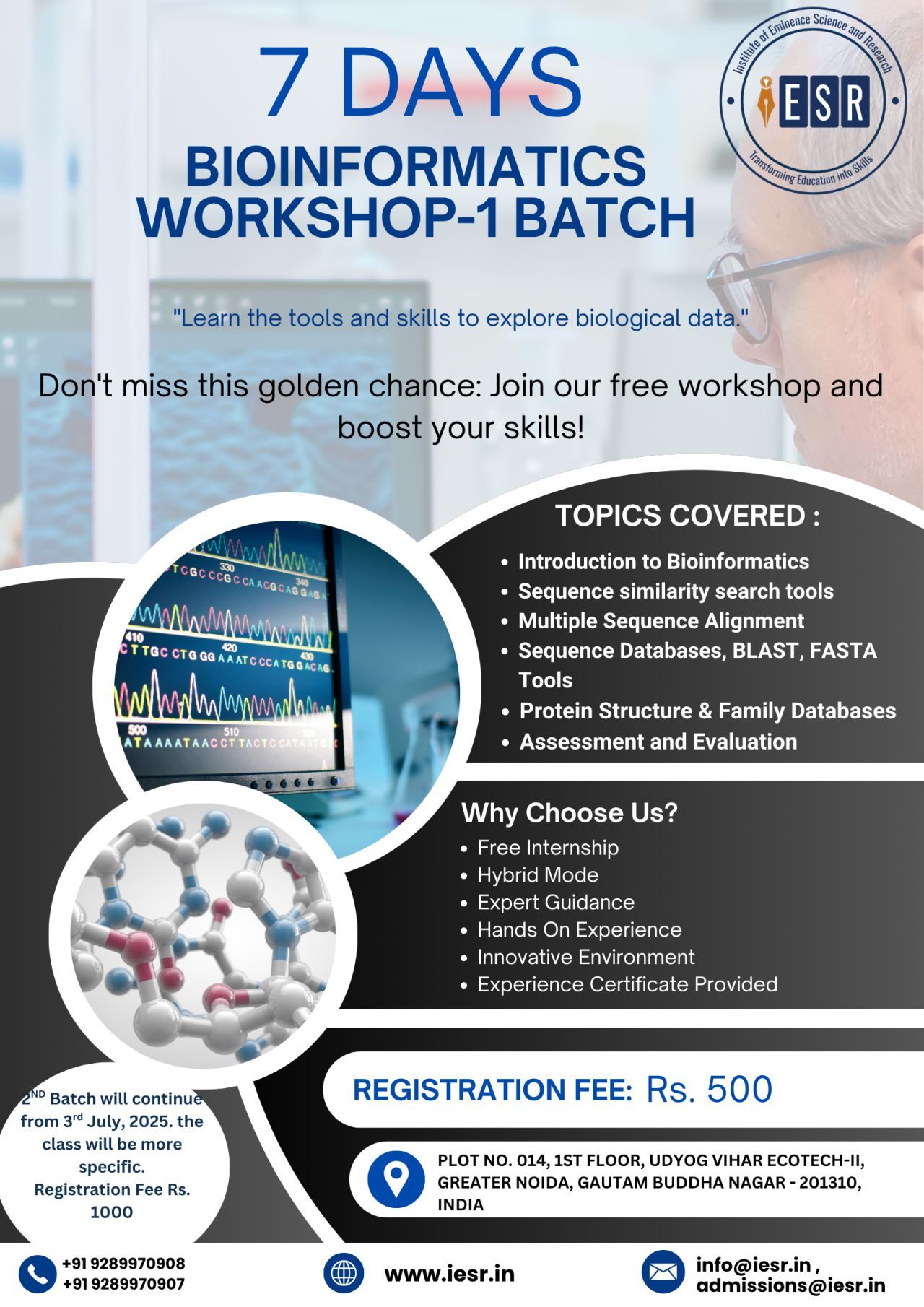 7-Day Bioinformatics Workshop - India