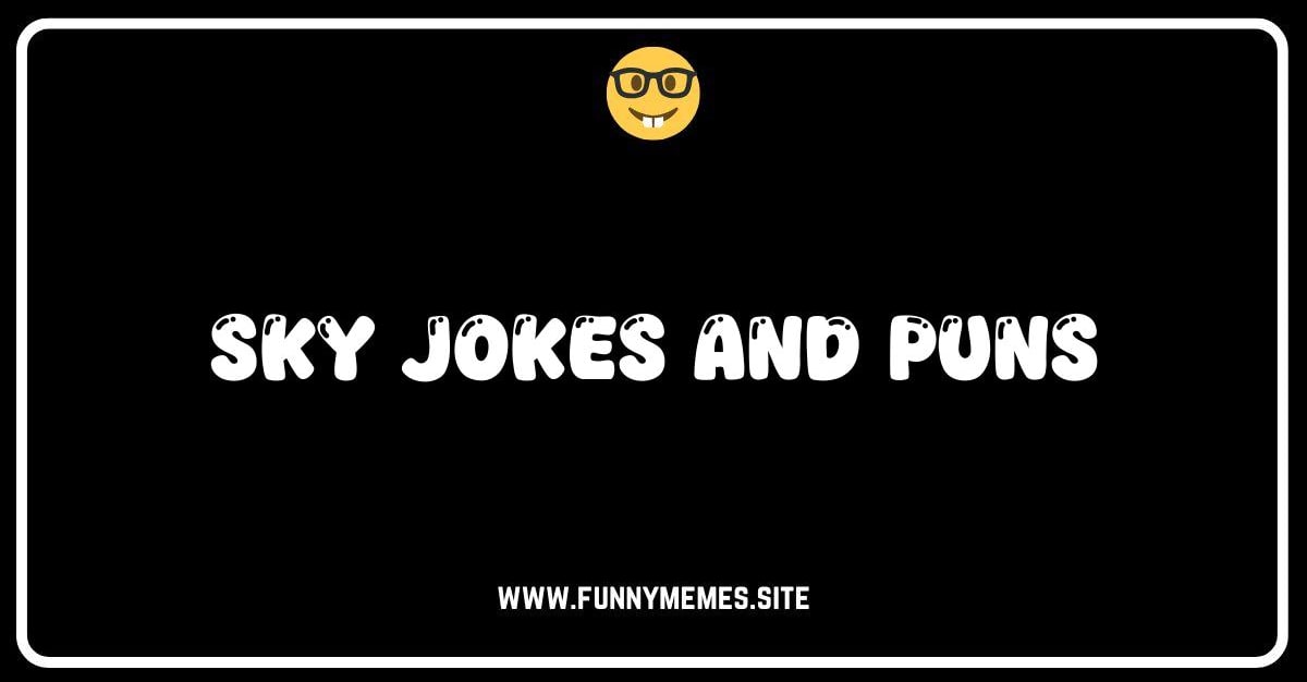 Sky-High Humor: The Best Sky Jokes and Puns That'll Cloud Your ...