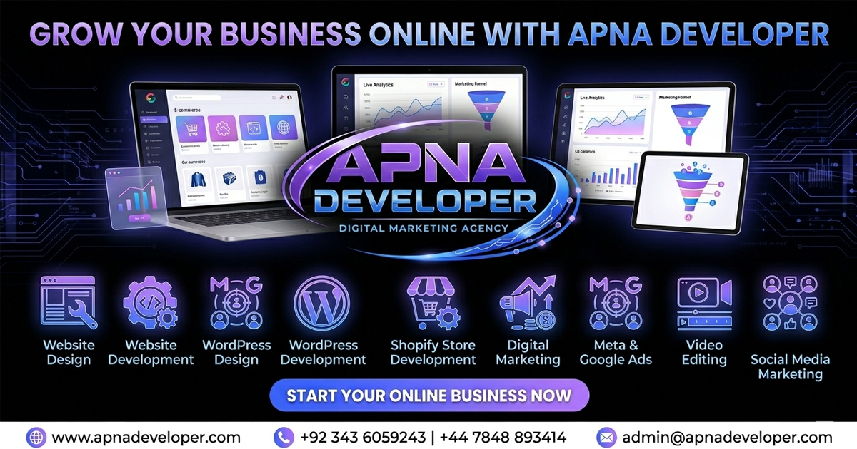 Apna Developer | Website Design & Digital Marketing Agency in Pakistan