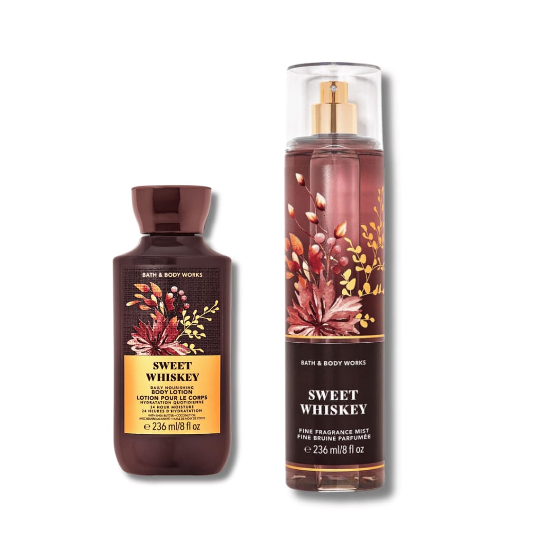 Bath and Body Works Sweet Whiskey Fine Fragrance Mist and Body Cream ...