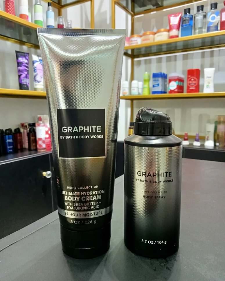 Bath and Body Works Graphite Body Cream and Body Spray Duo Set – Scents & Blends Kenya
