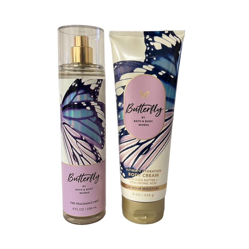Bath And Body Works Butterfly 2 Pc Set Fine Fragrance Mist And