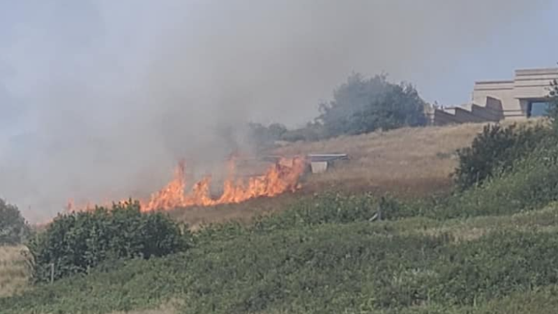 Grass fire sparked at Head Smashed in Buffalo Jump | Lethbridge News Now
