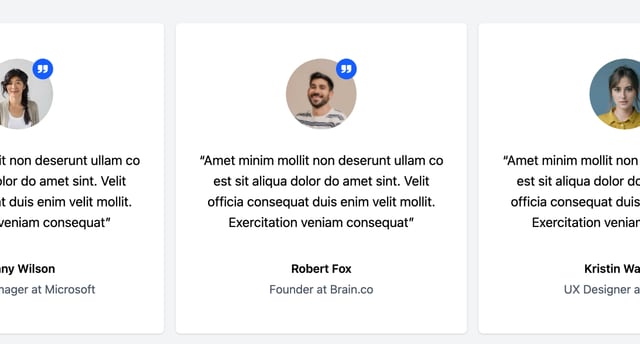 Best Tailwind Testimonials for Client Feedback Tailwind CSS v4 ...