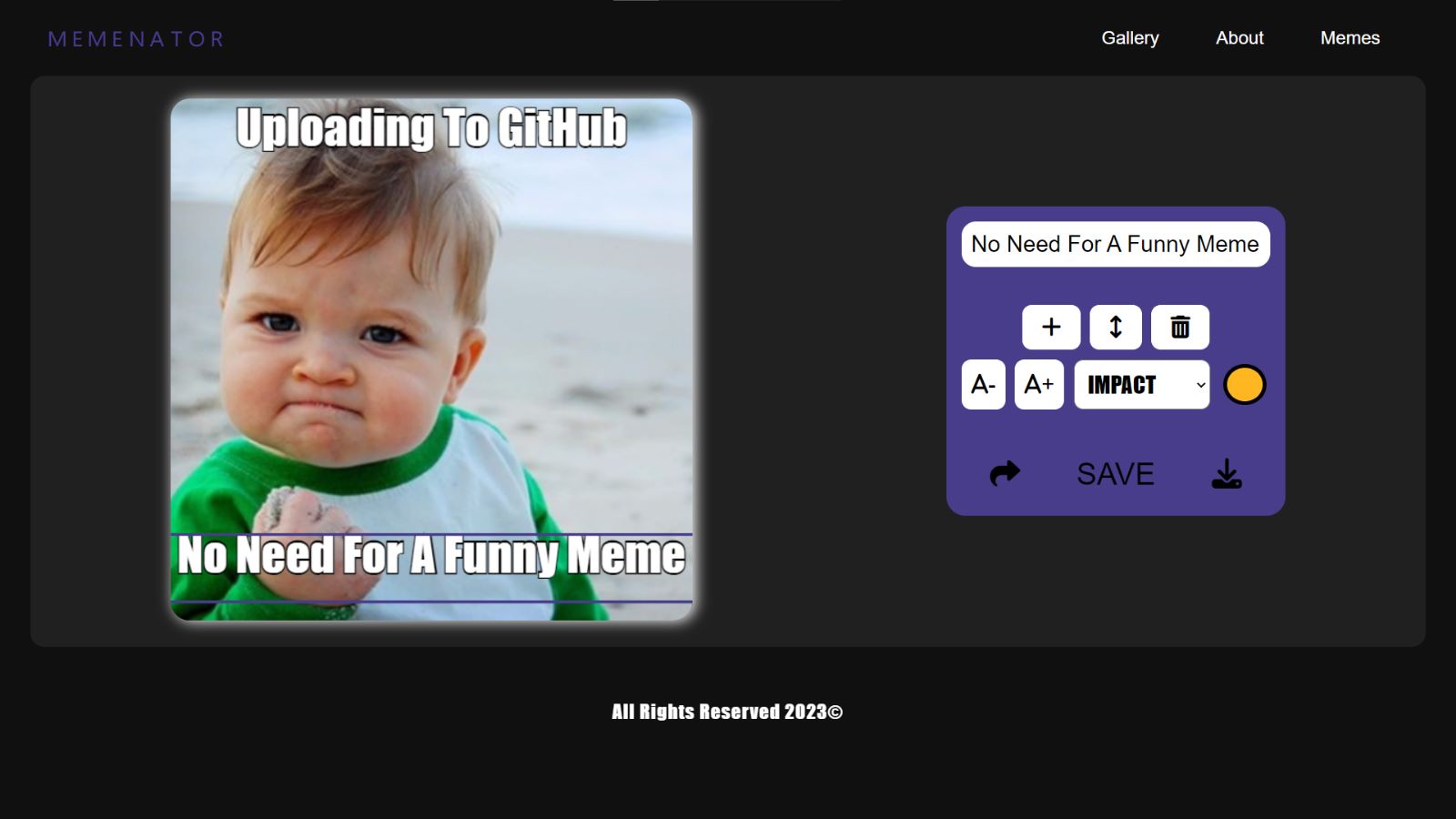 GitHub - Ilansuli/Meme-Generator: With the Meme-Generator application ...