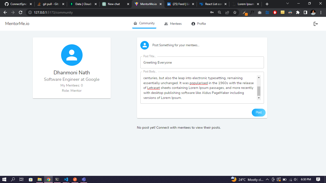 GitHub - dhanmoni/MentorMe