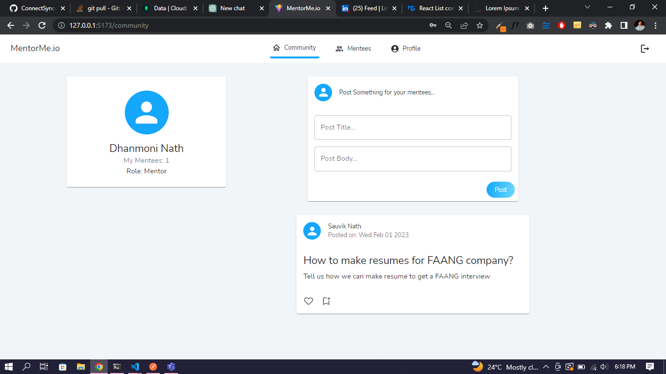 GitHub - dhanmoni/MentorMe