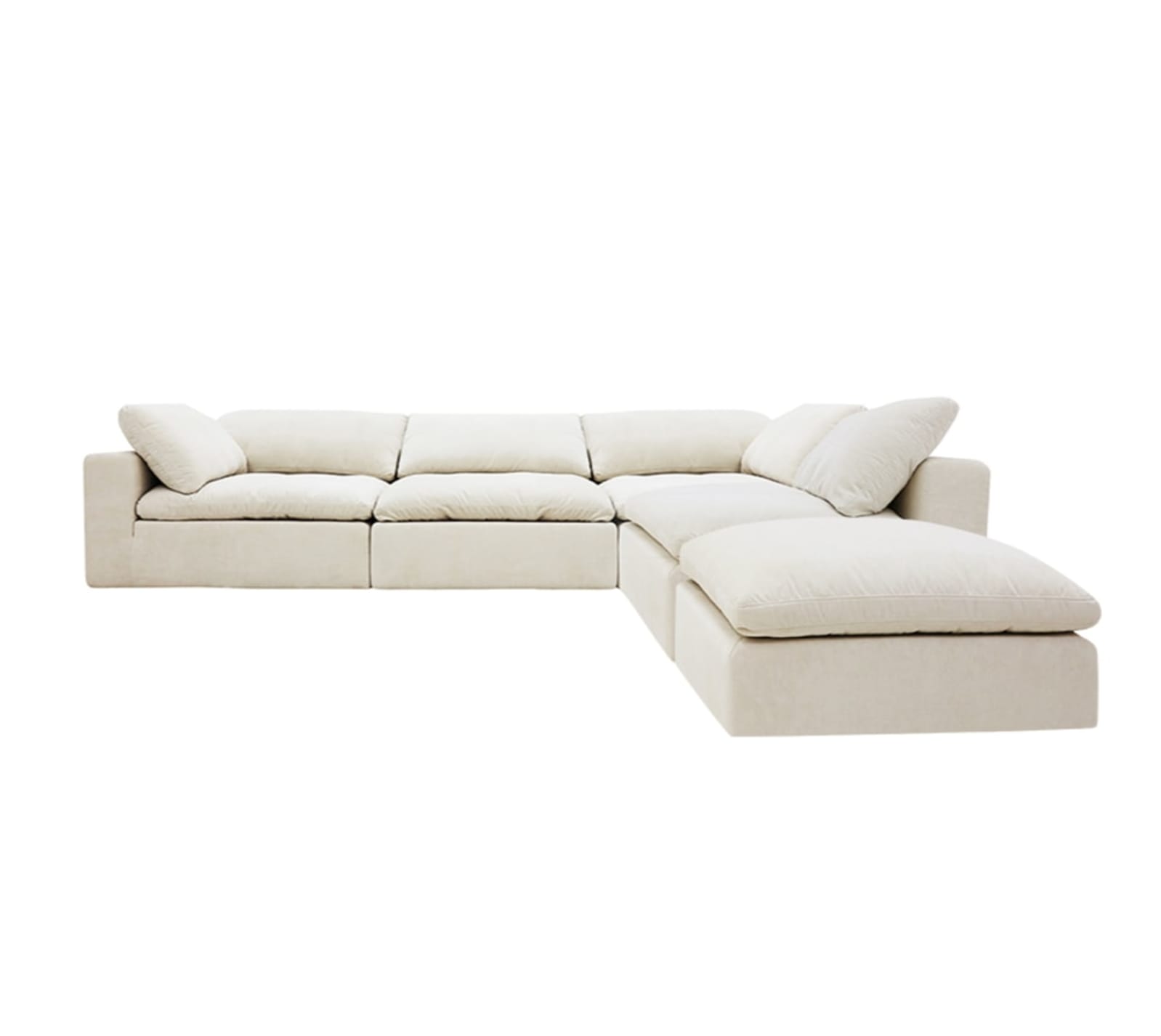 Buy Cloud Deep Muse Flax Modular Sofa - 5 Piece - James Lane Australia