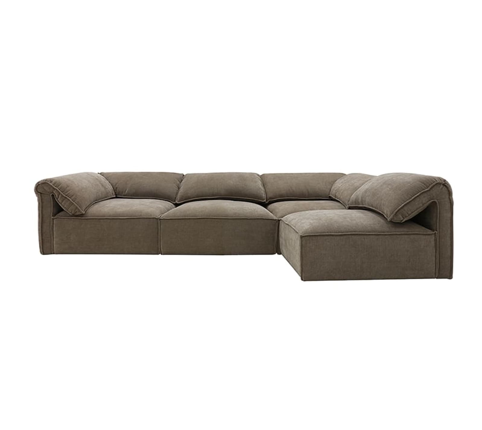 Buy Kai Tribute Walnut Modular Sofa - 4 Seater - James Lane Australia