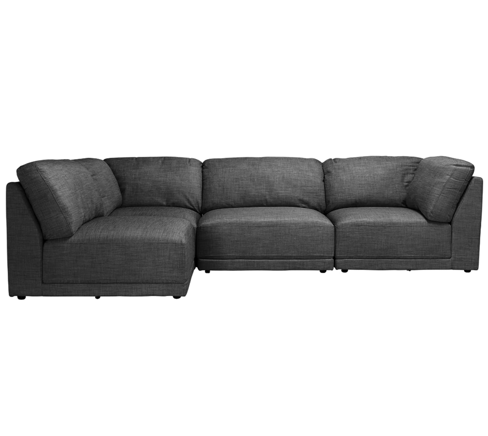 Buy Amelia Modular Sofa Isla Warm Charcoal - 4 Piece - James Lane Australia