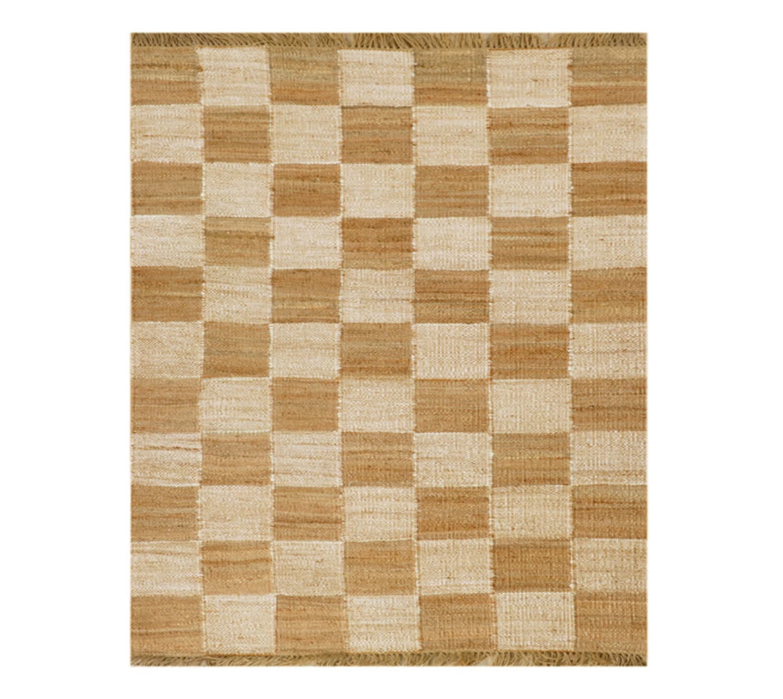 Shop Checkers Jute Rug - Natural at Sleeping Giant Australia
