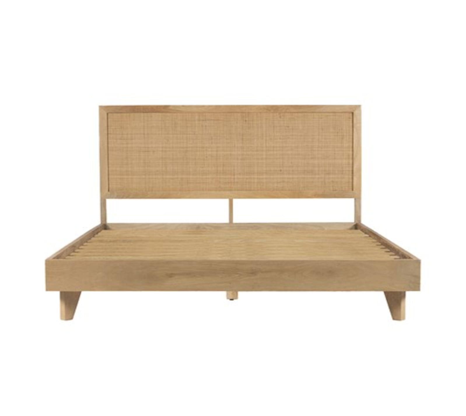 Shop Tulum Mango Wood and Rattan Bed Frame at Sleeping Giant Australia