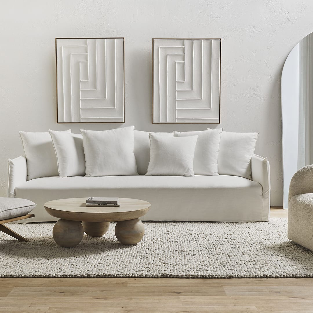 Buy Bon Coffee Table - White Wash - James Lane Australia