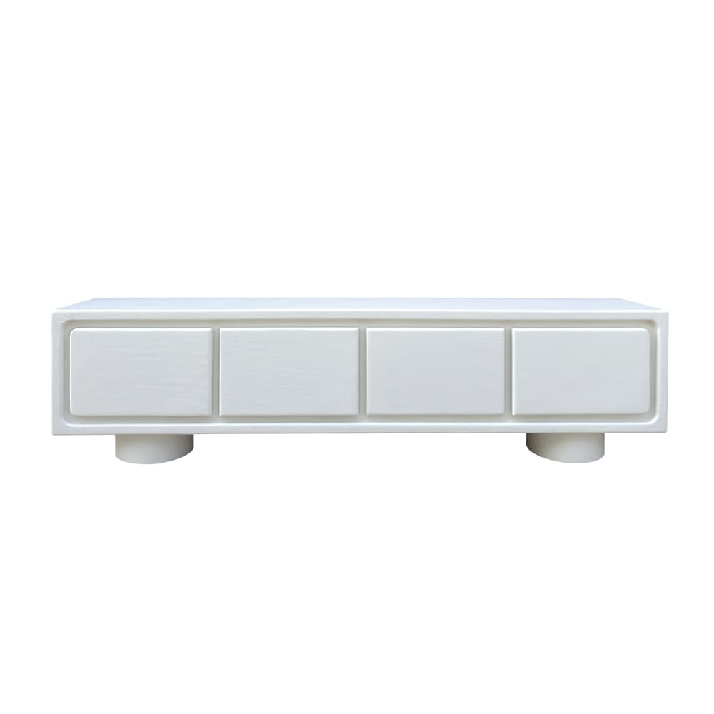 Buy Delphi TV Unit Pure White - 230cm - James Lane Australia