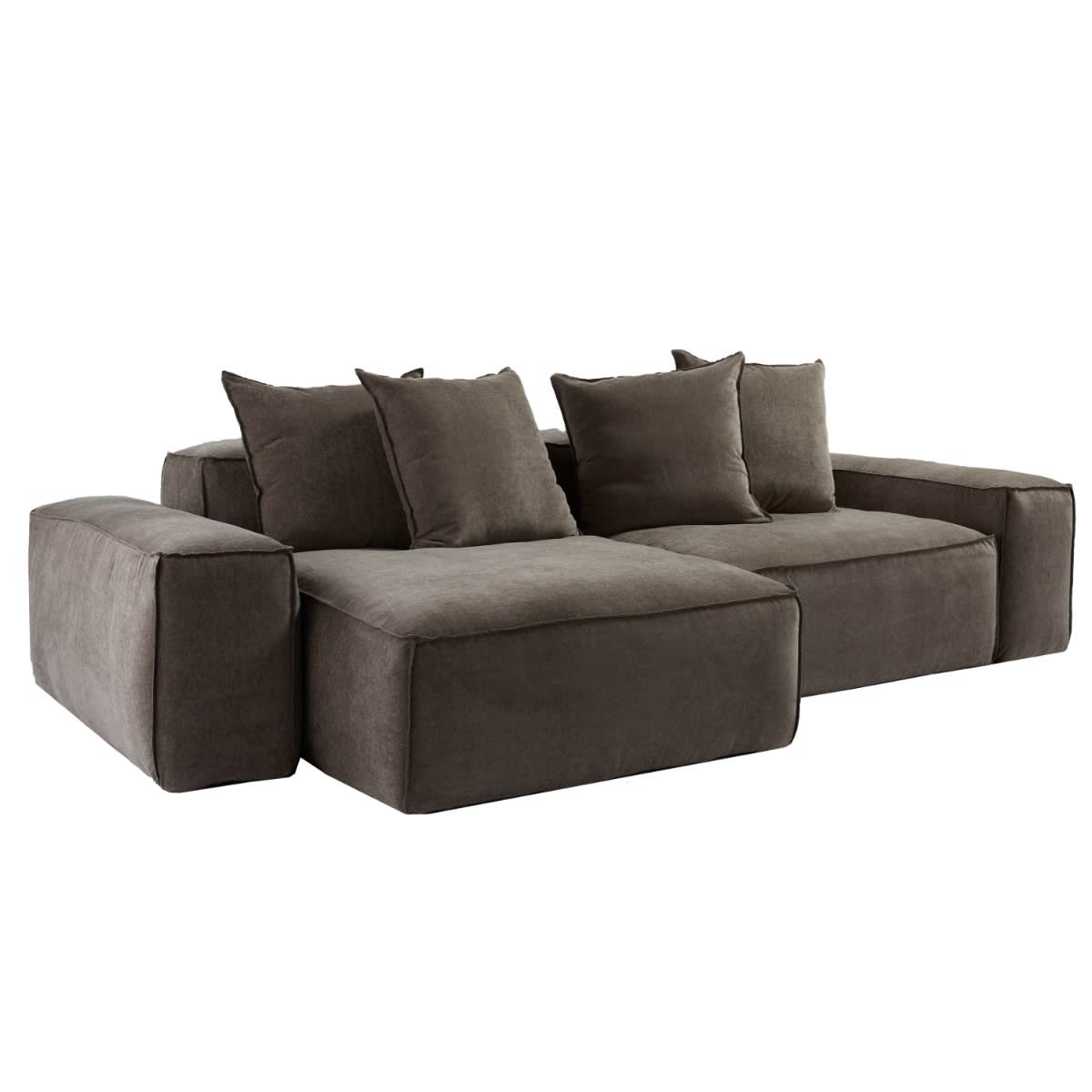 Buy Riley Muse Mink Modular Sofa - 2 Seater Chaise - James Lane Australia